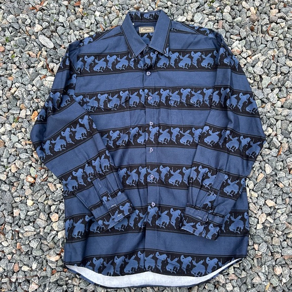 Roper | Shirts | Vintage Roper Cowboy Button Up Western Shirt | Poshmark